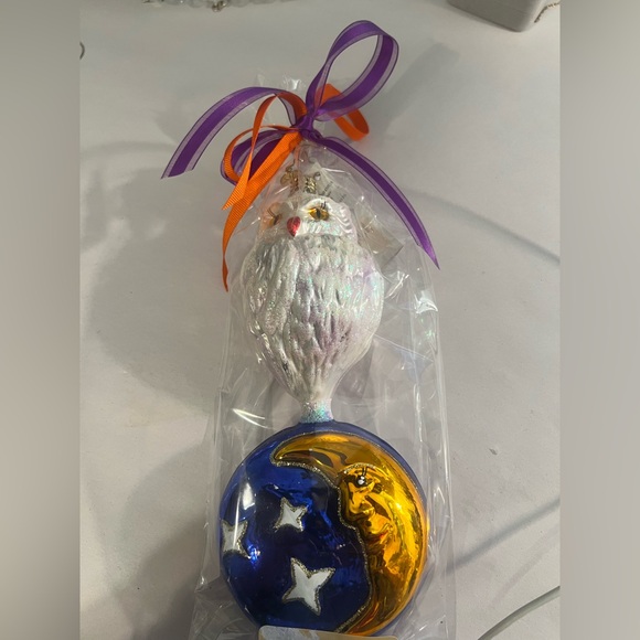 Christopher Radko | Holiday | 9 Christopher Radko Owl On The Moon Blown ...